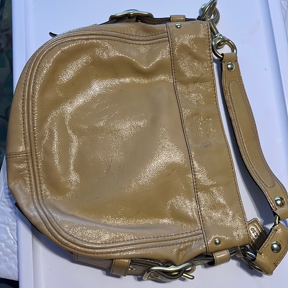 Bags | Coach 12735 B4fn Patent Zoe B4fawn Has Wear Marks | Poshmark